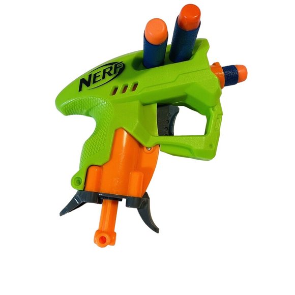 Nerf | Toys | 2 Nerf Nanofire Green And Blue Single Fire Blaster With ...
